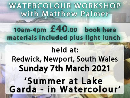 7th March 2021, Watercolour Workshop at Redwick, Newport, Southwales ...