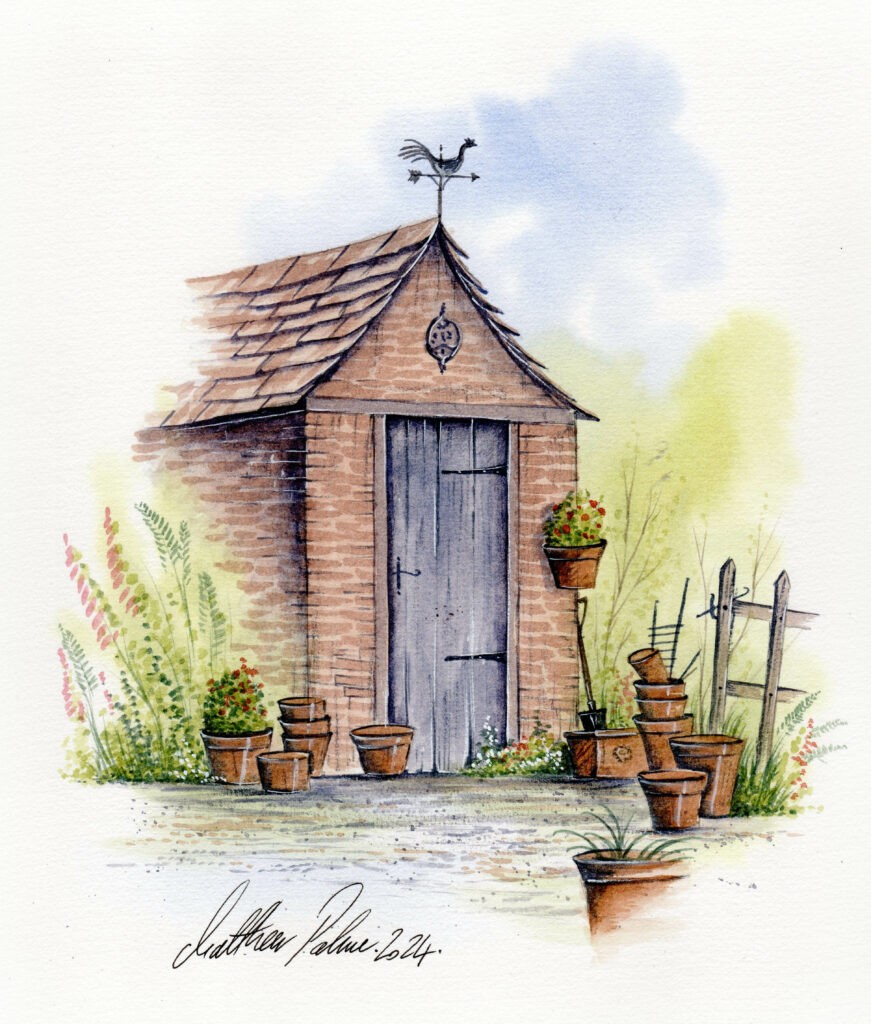 Paint An Old, Rustic Potting Shed With Colourful Flowers- Previous LIVE ...