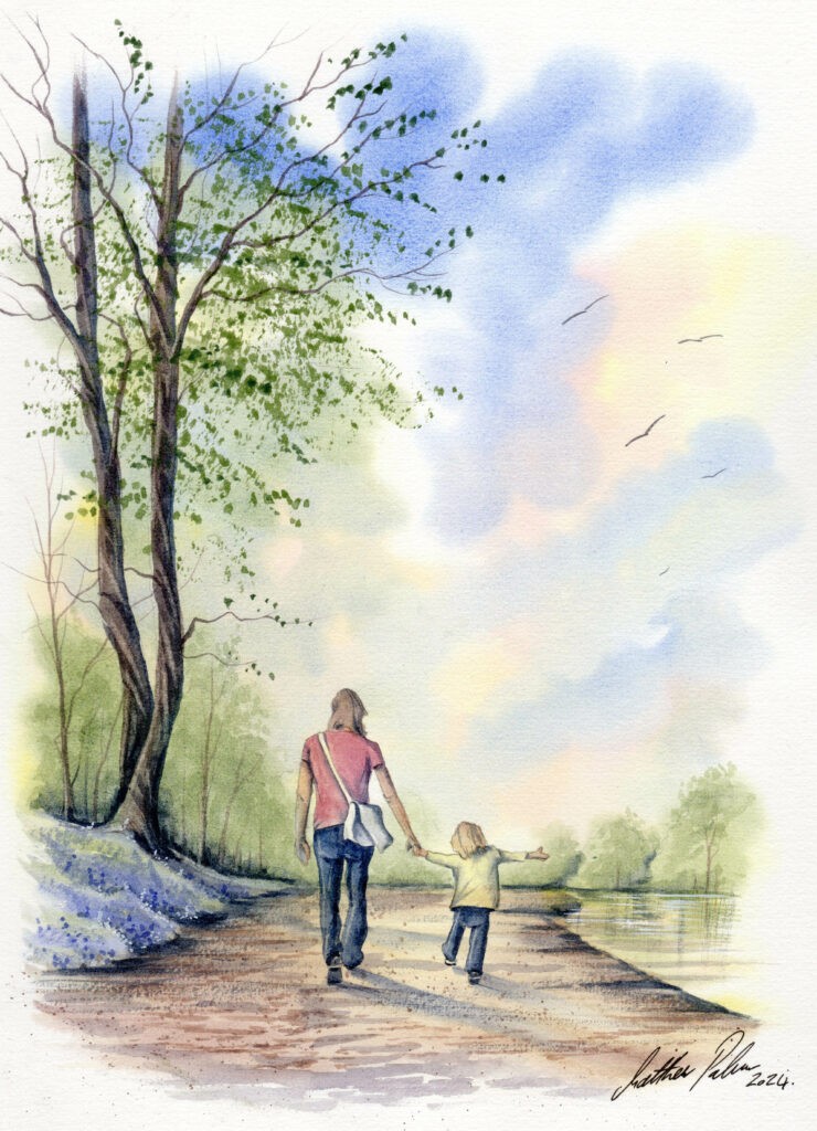 A Springtime Walk By The Stream In Watercolours - Live Tutorial with ...